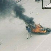 Three people set themselves on fire - Telegraph - Telegraph