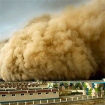 A giant cloud of dust engulfed the Chinese countryside - Telegraph ...
