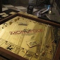"Monopoly" with gold table and diamond figure - Telegraph - Telegraph