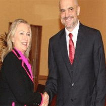 Clinton met with Rama - Telegraph - Telegraph