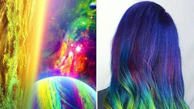 "Galactic hair" with very bright colors - Telegraph - Telegraph