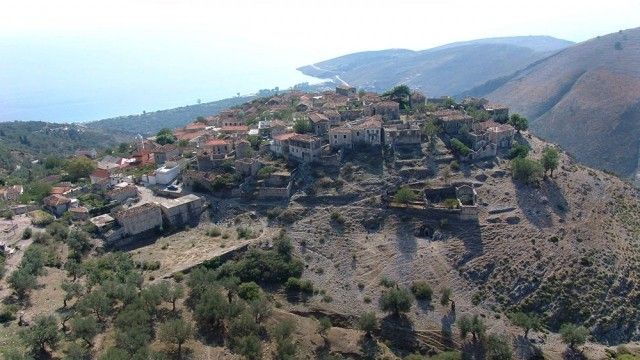 The historical center of Qeparo, one of the most important areas of ...