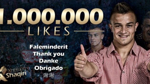 Shaqiri, milioner në Facebook - Telegrafi - Telegrafi