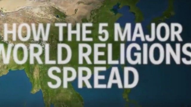 How did the five major religions spread around the world? (Video ...