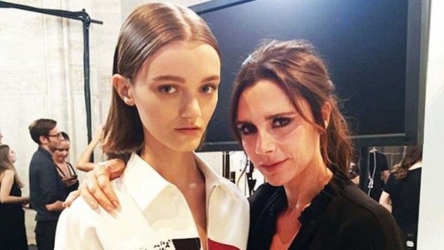 Victoria with royal models on stage - Telegraph - Telegraph