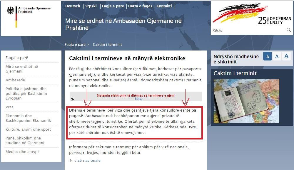 Visa appointments at the German Embassy are being sold from 50 euros ...