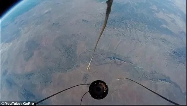 GoPro records the launch and flight of the rocket into space (Video ...