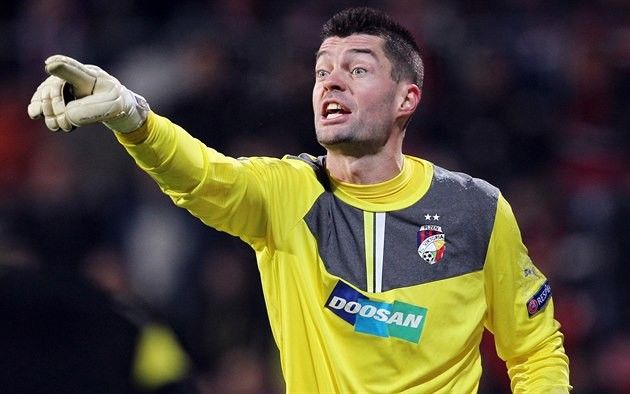 The Slovakian goalkeeper is announced as the player of the match ...