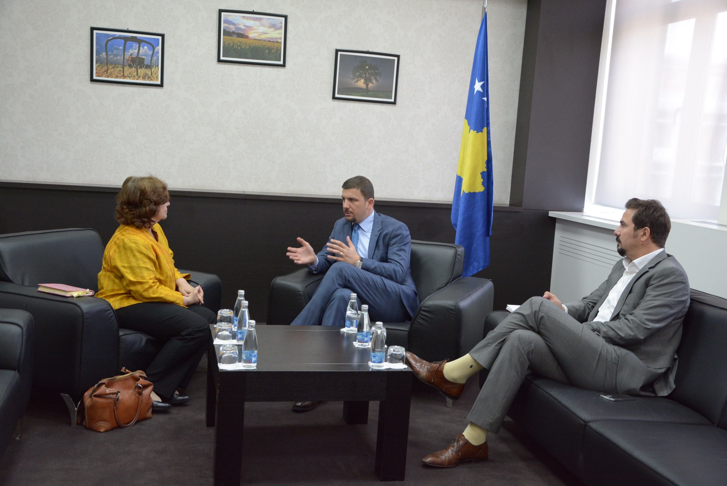 Minister Krasniqi met the head of UNICEF, Laila Omar Gad - Telegrafi ...