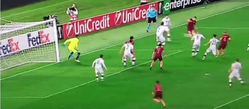 The beautiful goal by Dzeko puts Roma in the lead (Video) - Telegraph ...