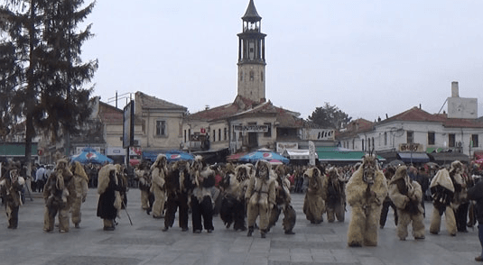 The last day of the international carnival "Pročka 2018" in Prilep ...