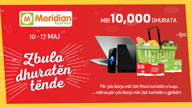Meridian rewards customers with over 10 gifts - Telegrafi - Telegrafi
