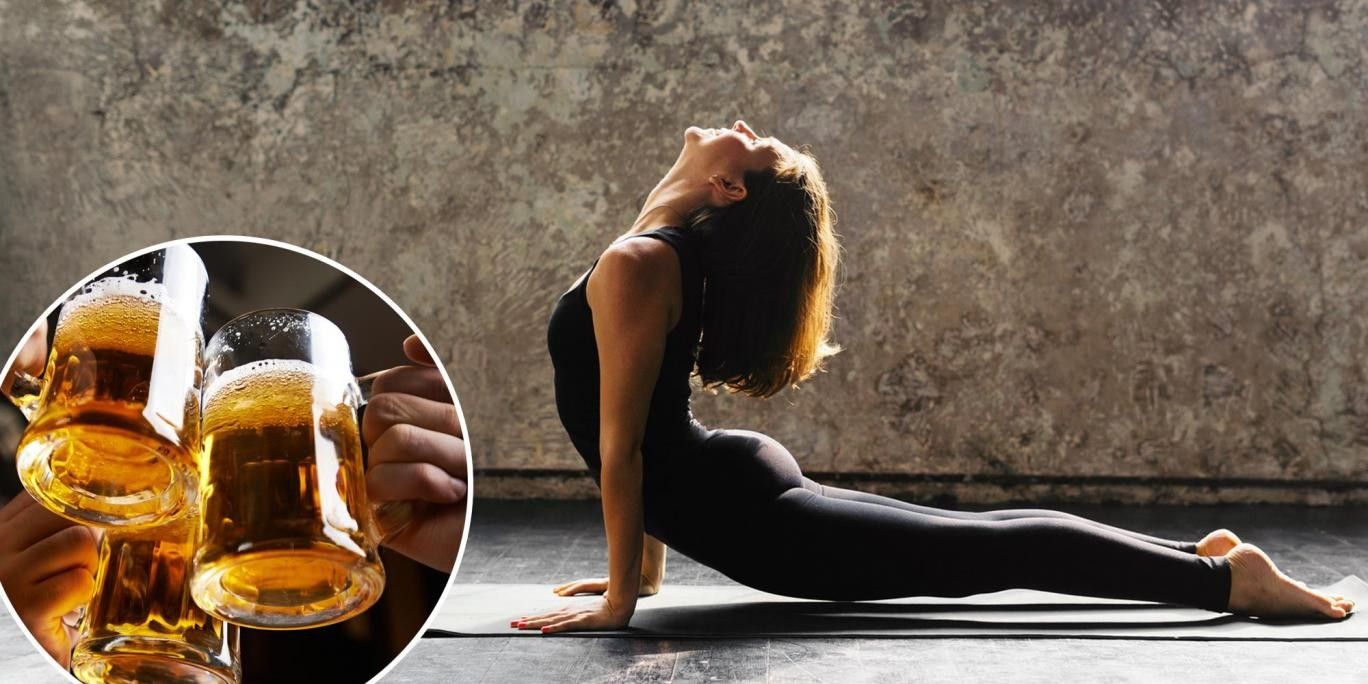 New fitness trend: Drink beer while doing yoga (Photo) - Telegraph ...