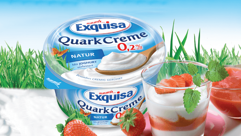 Exquisa Quark Crème, e shijshme, e freskët dhe e shëndetshme ...