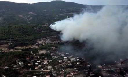 The Church of Laçi is at risk from a massive fire - Telegraph - Telegraph