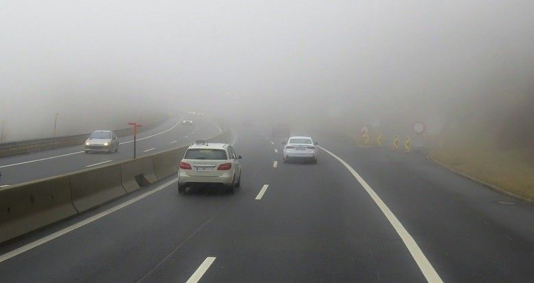 The state of the roads in Macedonia, low visibility in the region of ...