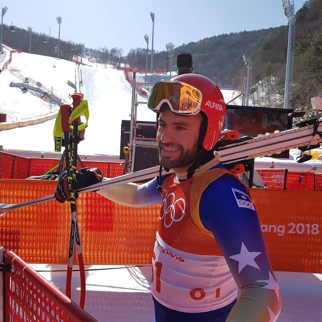 Albin Tahiri finishes in 37th place, a satisfactory debut for the skier ...