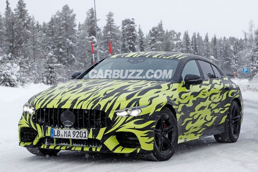 Mercedes-AMG caught while being tested wrapped in 'flames' (Photo ...