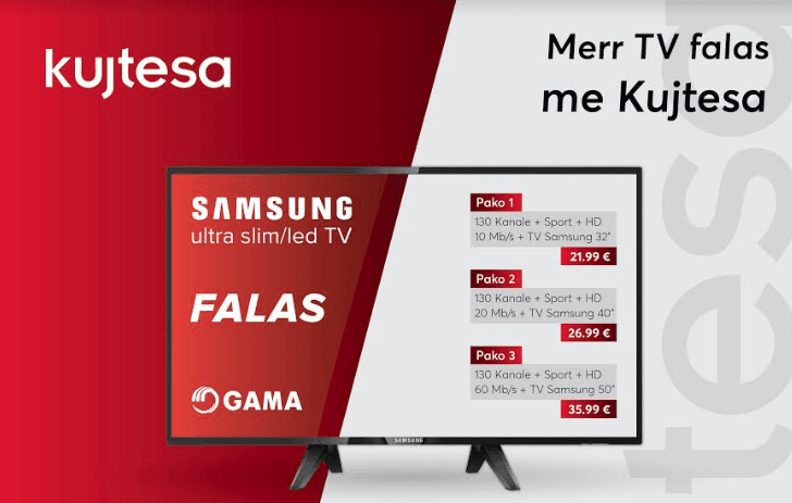 Oferta e Kujtesa-s ku përfitoni televizor falas, ngjallë interesim të ...