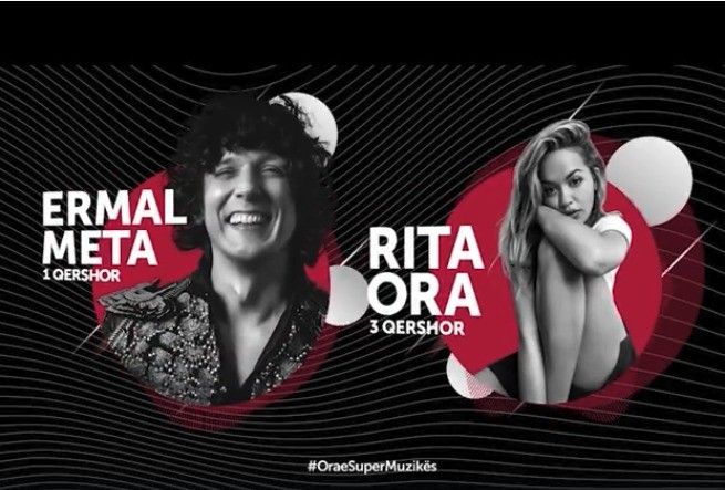 Super Music Hour - Ermal Meta and Rita Ora light up "Skënderbej" Square on June 1 and 3 ...