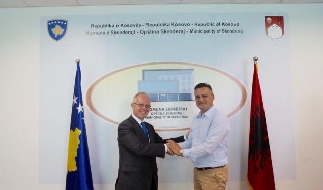 Jashari in a meeting with the OSCE ambassador Jan Braathu - Telegrafi ...