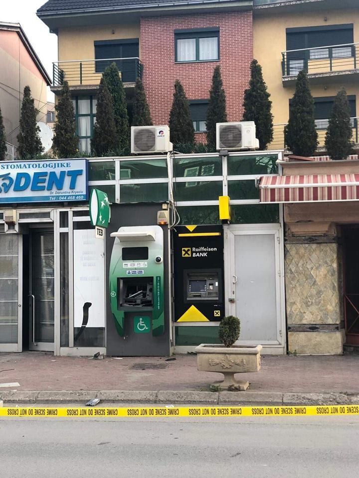 The ATM of TEB Bank in Pristina was attacked with explosives and robbed ...