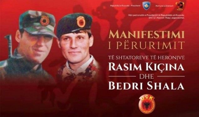 Përurohen shtatoret e heronjve Rasim Kiçina dhe Bedri Shala - Telegrafi ...