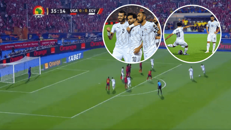 Salah scores a beautiful goal from 25 meters for Egypt - Telegraph ...