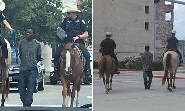 Scenes that have provoked anger: White policemen "pull" the black man ...