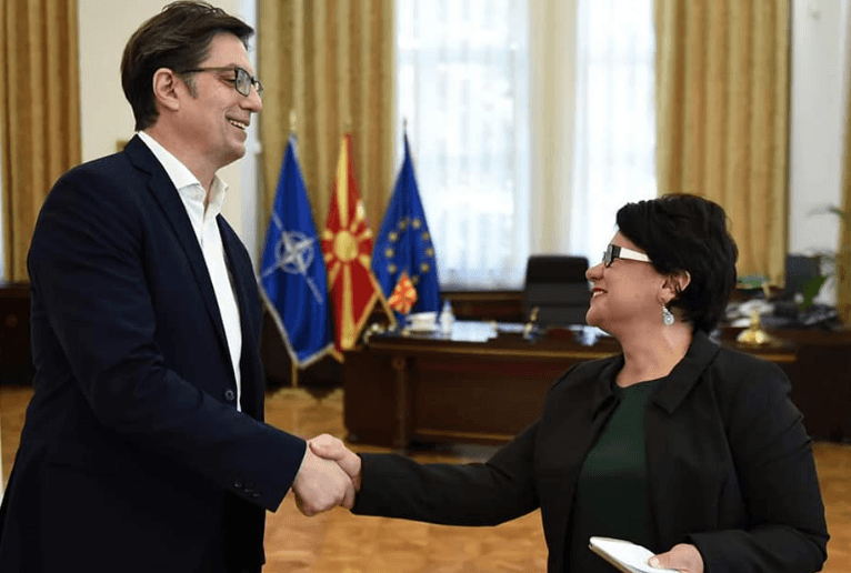 Luljeta Ademi shows her role in Stevo Pendarovski's cabinet - Telegrafi ...