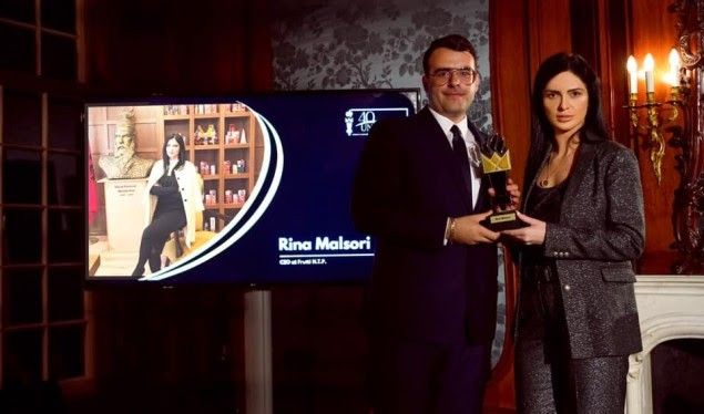 Rina Malsori receives the prestigious "40 under 40" award, as one of ...