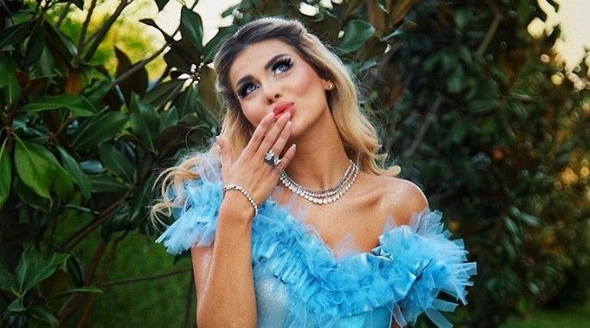 Luana Vjollca appeared as 'Cinderella' for Halloween - Telegraph ...