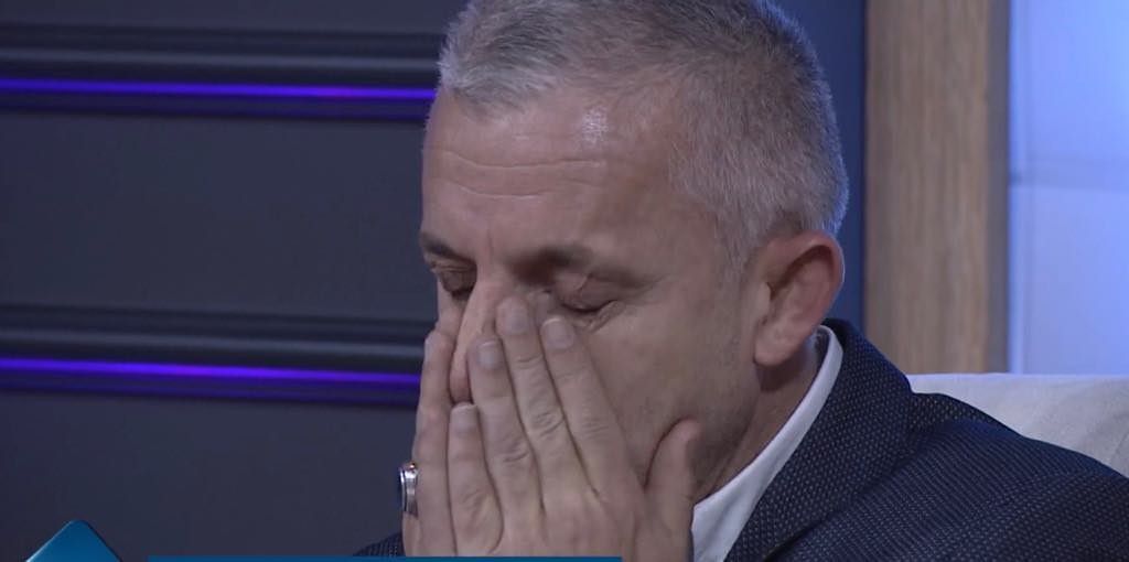 Halil Kastrati gets emotional and cannot hold back tears when the poem ...