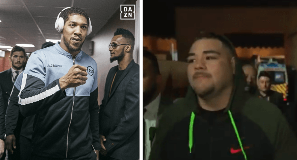 Joshua and Ruiz arrive at Diriyah Arena, ready for the heavyweight ...