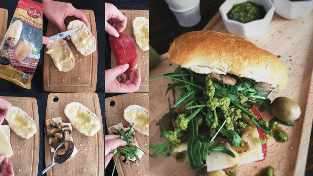 Sandwich with Brotchen: Prepared in 10 minutes and tastes great ...