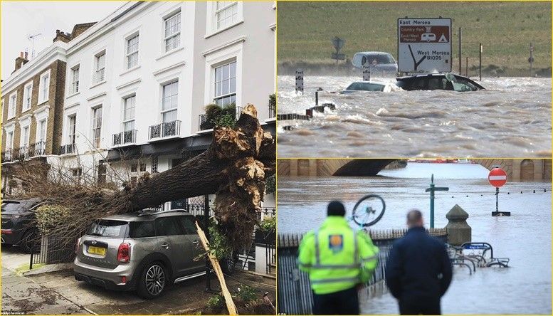 Storm Ciara took the lives of two people - footage showing the chaos it ...