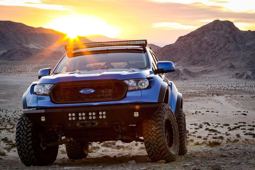 Ford Ranger with a modified structure to move quickly across all ...