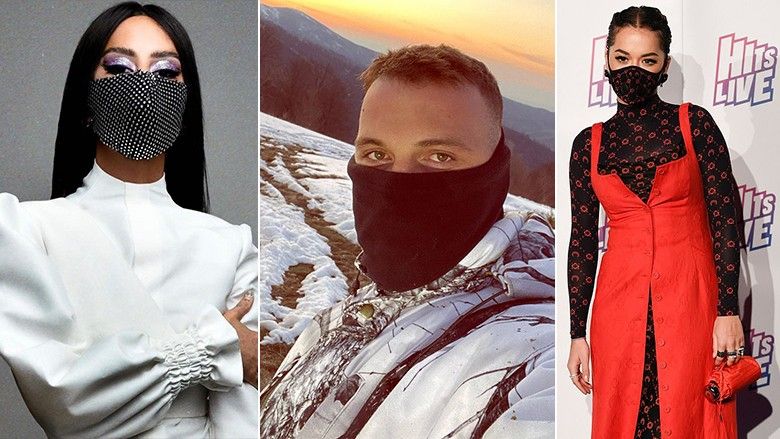 Albanian celebrities turn posing with attractive masks into a trend in ...