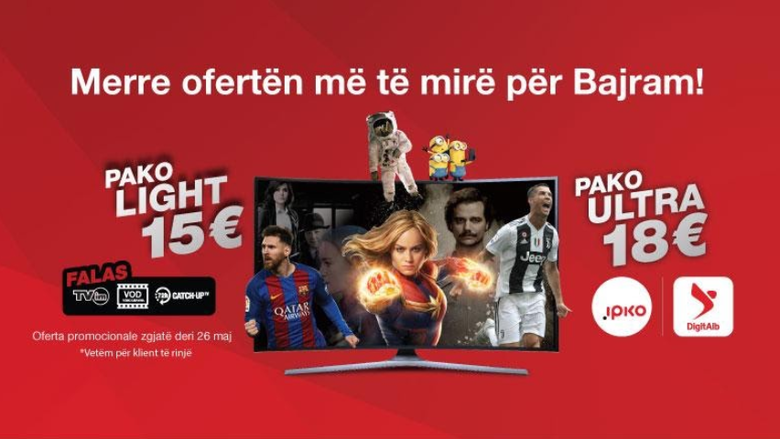 IPKO brings the best promotional offer for Eid for TV and Internet ...