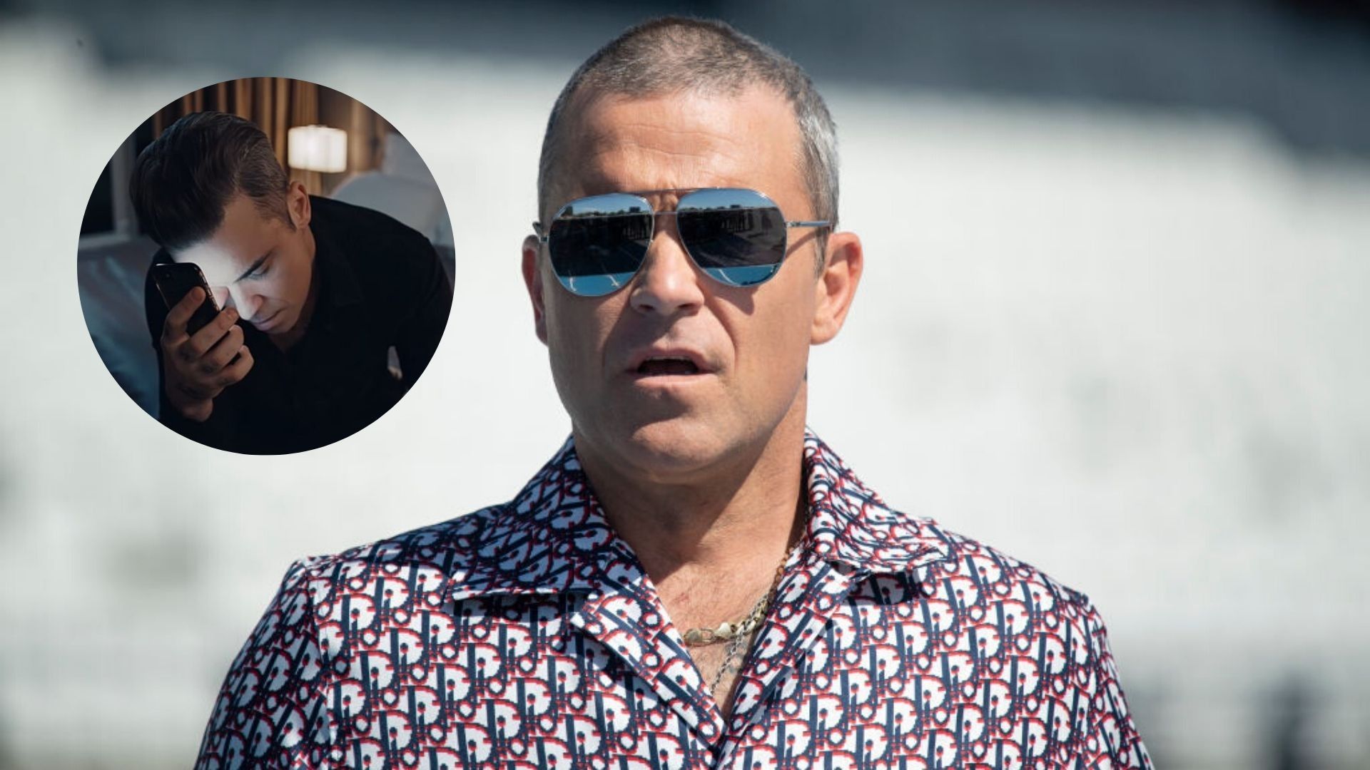 Robbie Williams is on the phone for the first time in 14 years ...