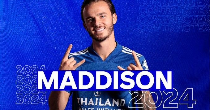 Official: United's target, Maddison renews with Leicester - Telegraph ...