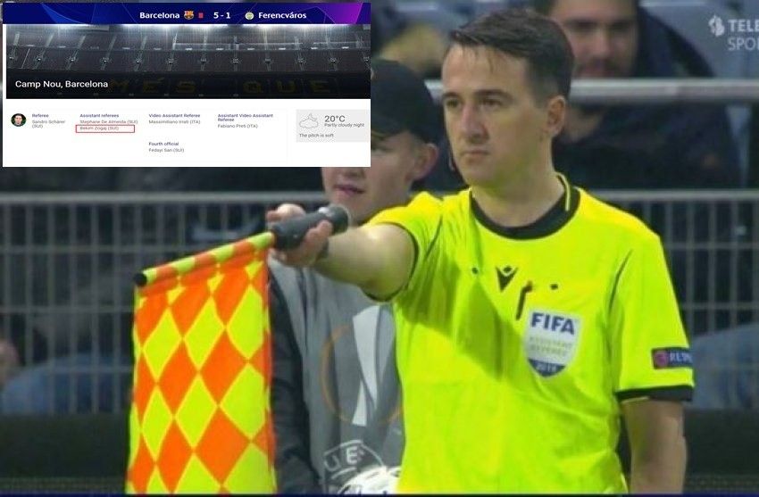 Gjyqtari nga Kosova, Bekim Zogaj, gjykoi sot ndeshjen mes Barcelonës ...