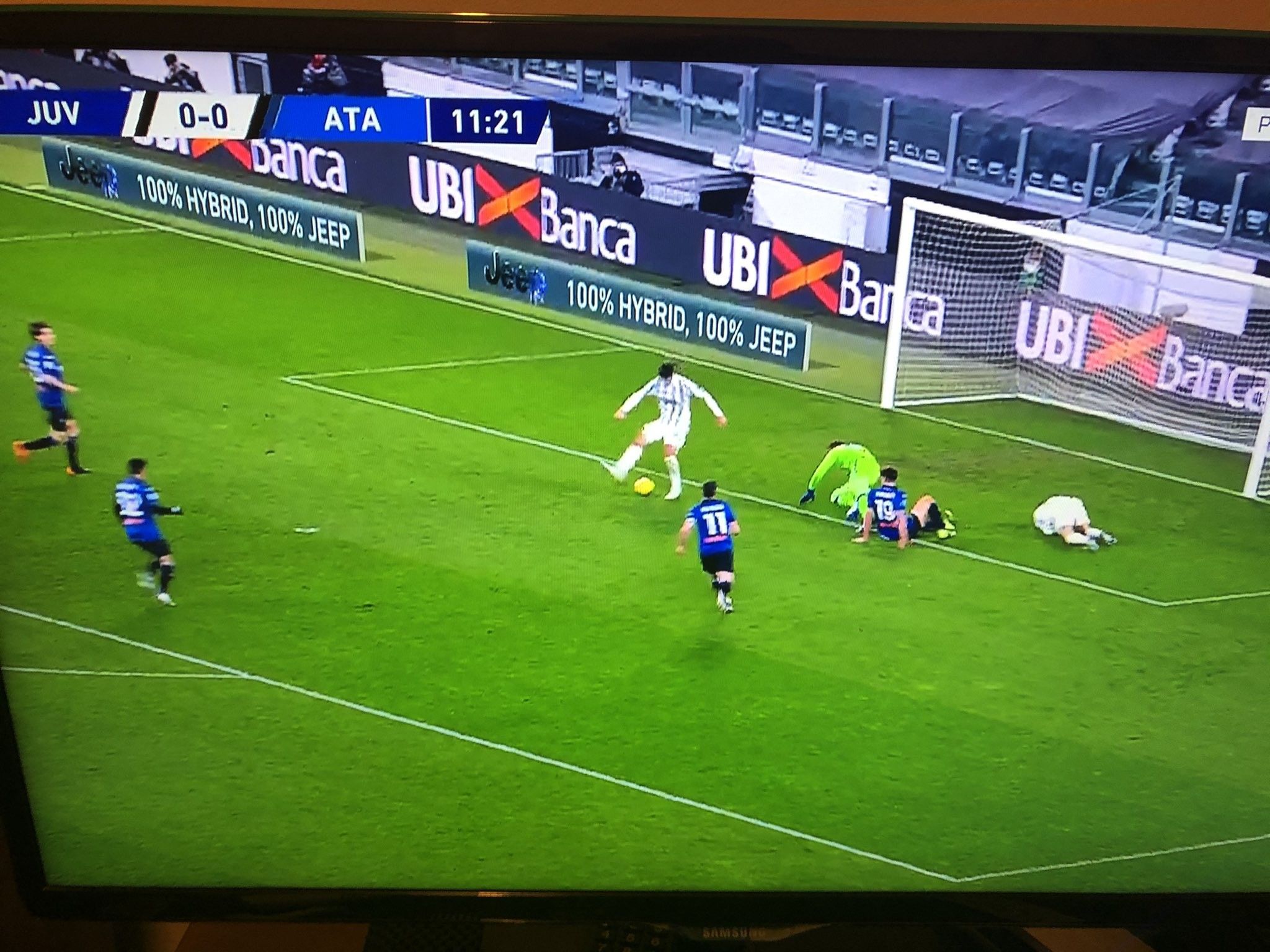 Alvaro Morata in the style of Mario Balotelli, but misses an incredible ...