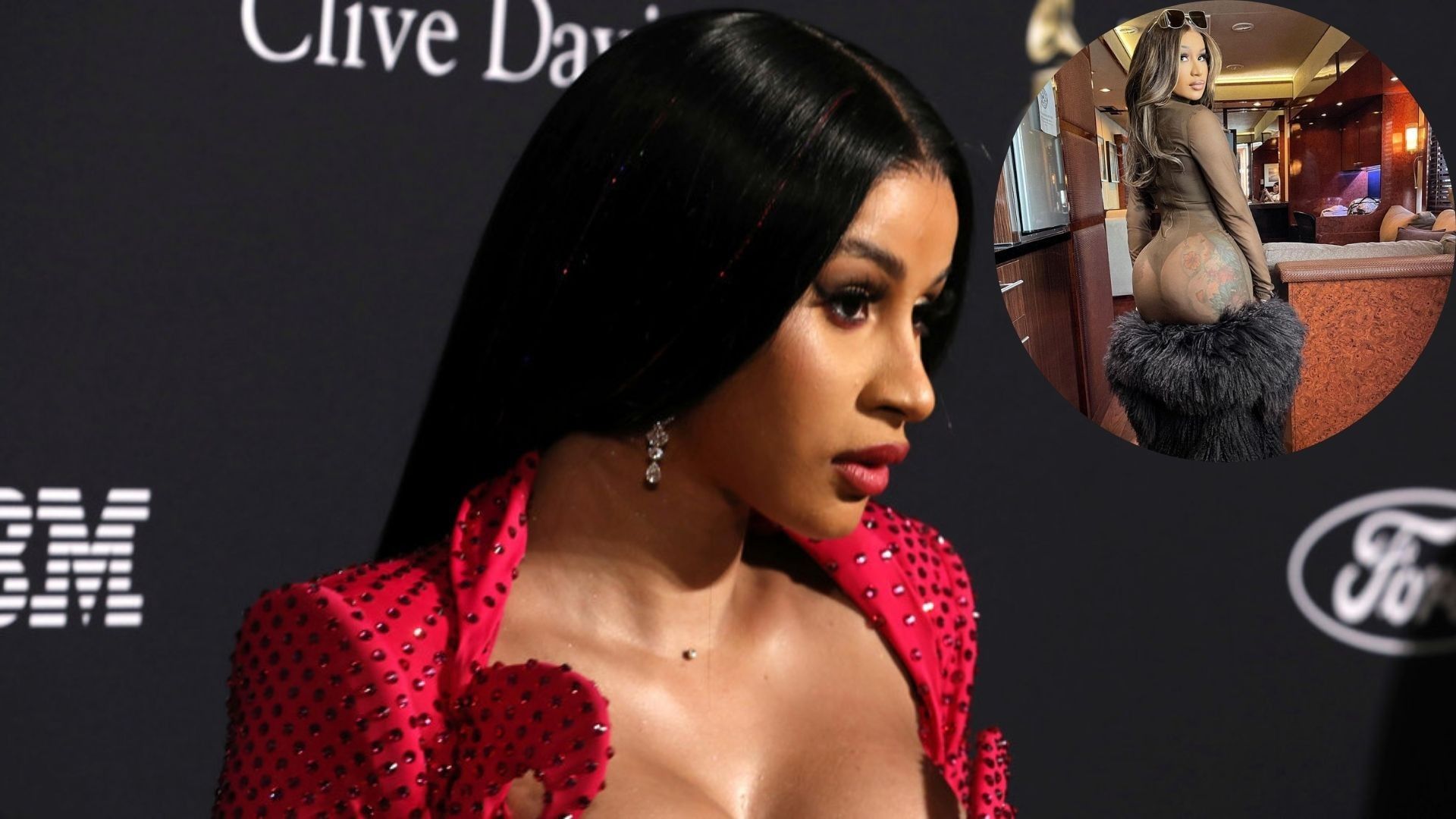 Cardi B duket e mahnitshme në fustanin transparent dhe stilimin e ...