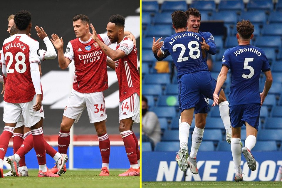 The official formations of the fiery London derby - Arsenal for a ...