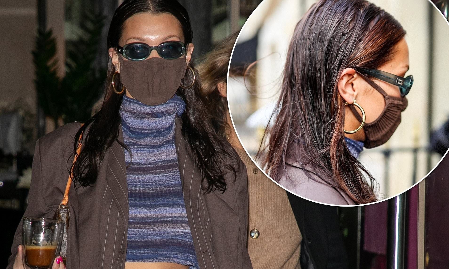 Bella Hadid's carelessness towards her hair is seen walking in Paris ...