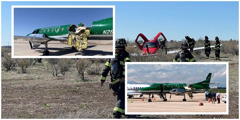 Two planes collide in the air in Colorado, land on the runway without ...