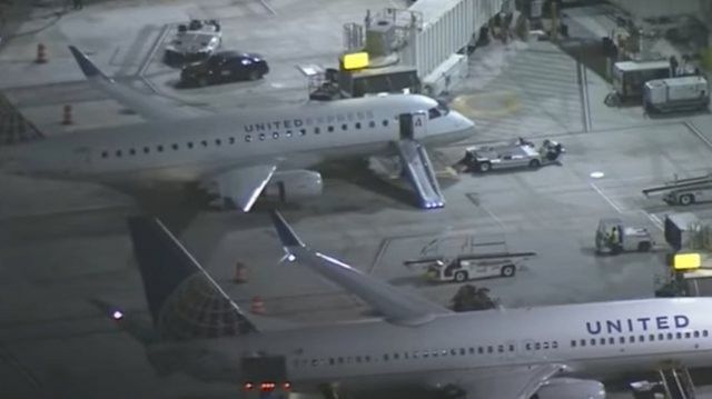 Jumps from the plane and tries to escape while the plane was getting ...