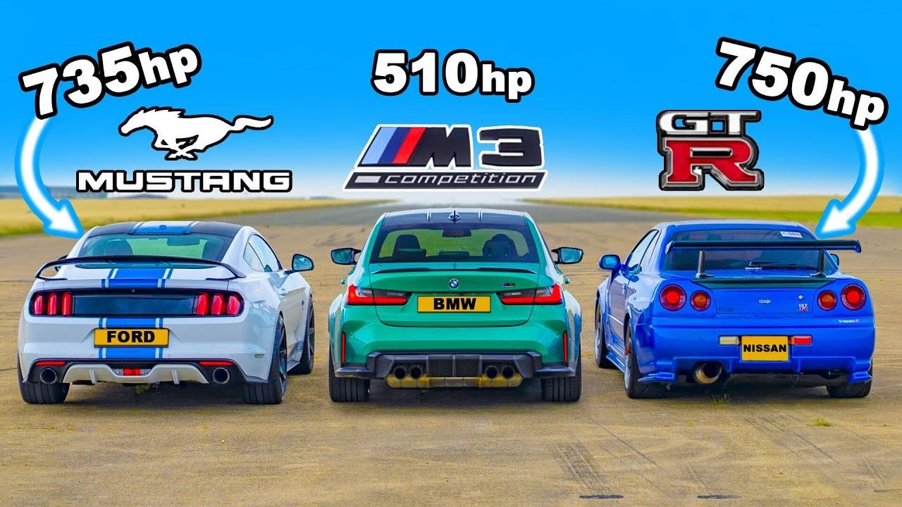 Gara e BMW M3 Competition me një Ford Mustang me 735 kuaj fuqi dhe ...