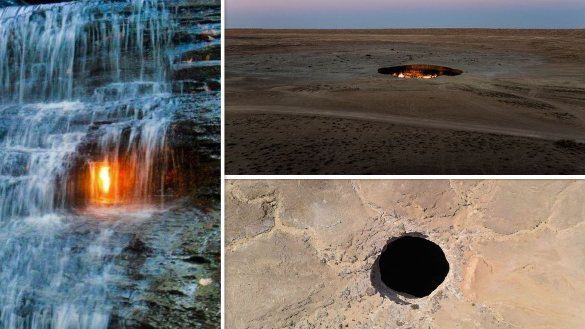 Fire in the waterfall, the 'gate of hell',... - the secrets of some of ...